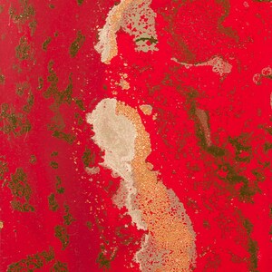 Red and Gold Modern Wall Clock or Desk Clock With Lighting - Etsy UK