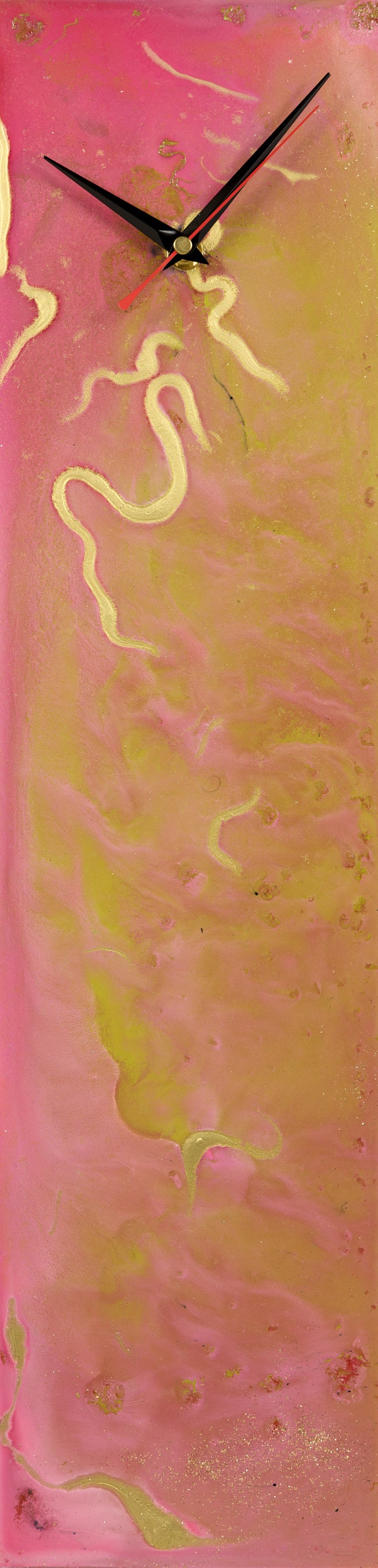 Modern Clock for Wall Pink Desk Clock or Table Clock with | Etsy