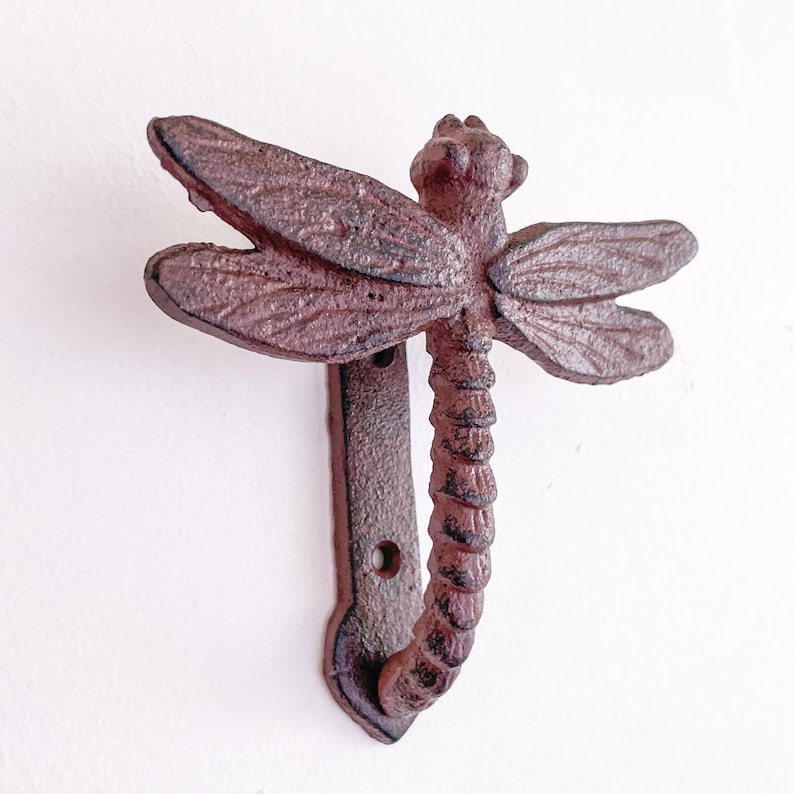 Cast Iron Dragonfly Door Knocker Wall Hanging / Dragon Fly - Etsy