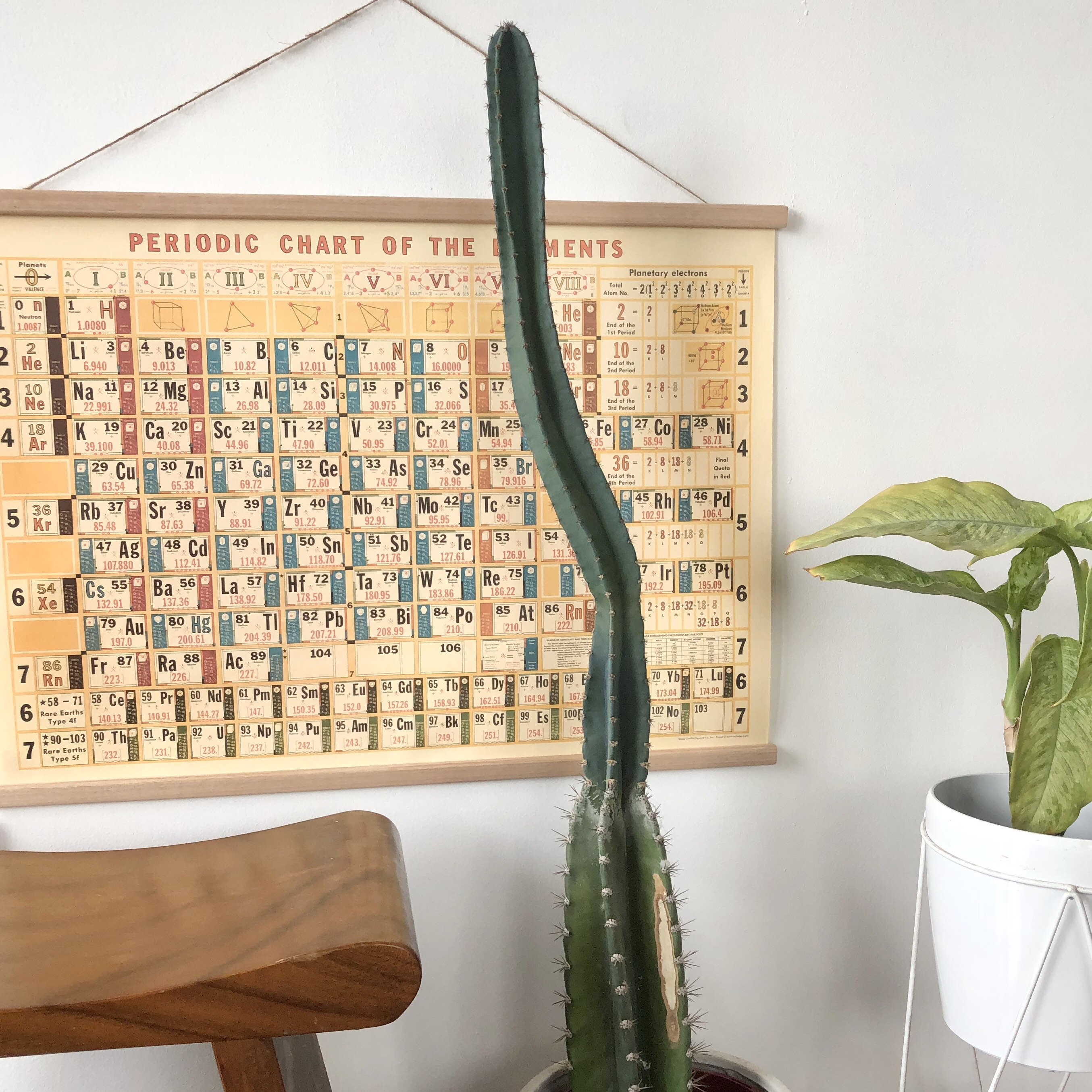 Vintage Periodic Table of Elements Chart Poster Print With Optional ...