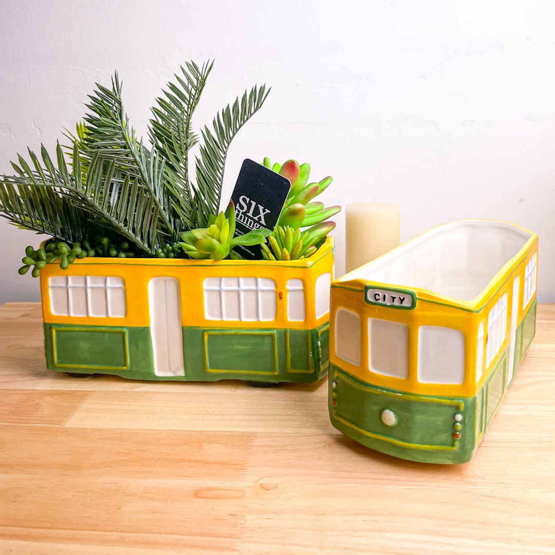 Tram Planter / Melbourne City Tram Pot / San Francisco Tram Vase ...