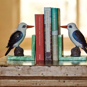 Australian Bird Bookend / Cockatoo Bird Vintage Cast Iron Bookends ...