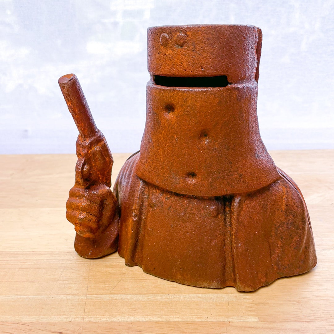 Vintage Ned Kelly Australian Pop Culture Icon Outlaw Cast Iron Statue ...