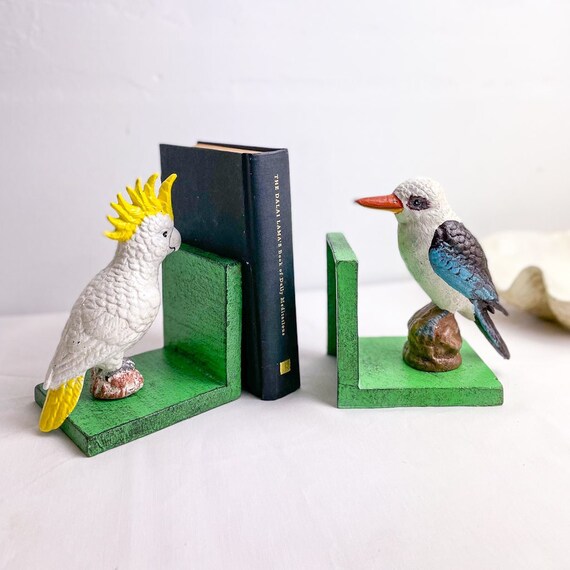 Australian Bird Bookend / Cockatoo Bird Vintage Cast Iron | Etsy Australia