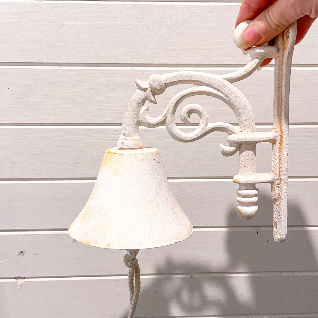 Cast Iron Vintage Door Bell Wall Hanging / Ornate Bell Wall Decor ...