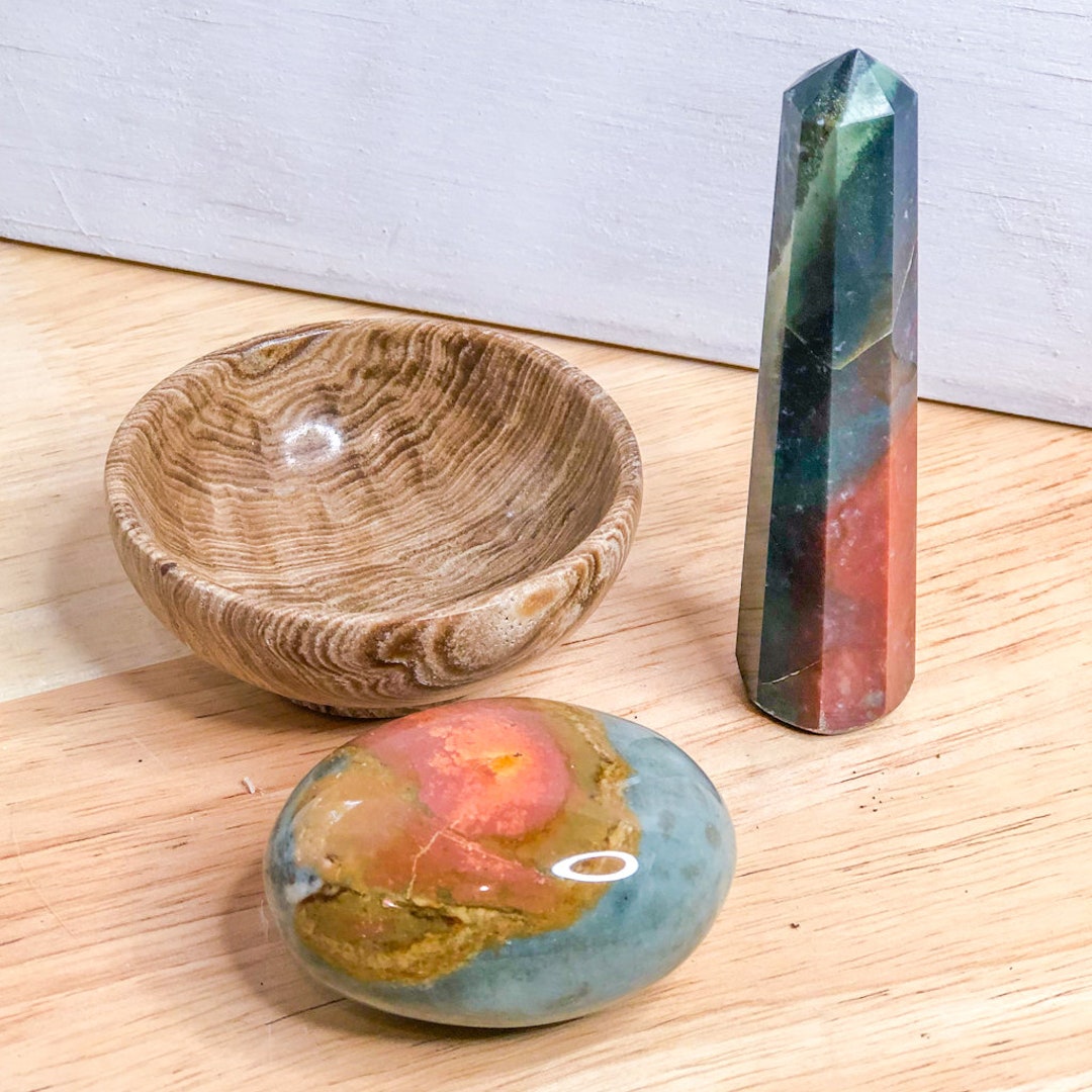 Crystal Gift Bundle Destress / Grounding Crystal Pack Aragonite Crystal ...