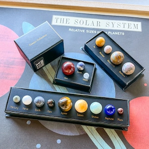 Crystal Spheres Gift Box - Solar System Planets / Sun Moon Earth ...