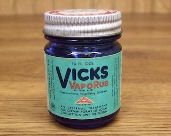 Vicks Paper Label - Etsy