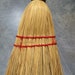 Fits Rite Whisk Broom Straw Corn Strands Wire Wrapped Red Thread String ...