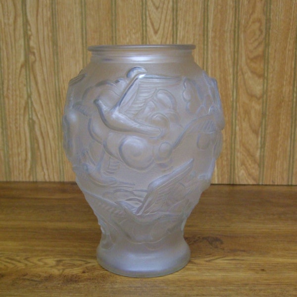Frosted Glass Bird - Etsy