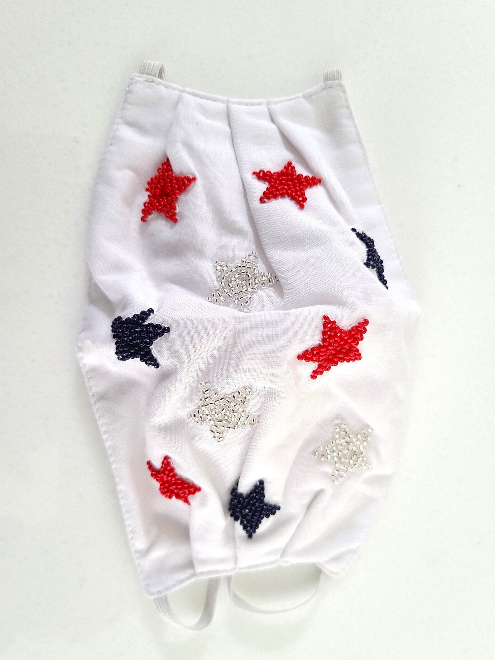 Fashion Face Mask Gold & Silver Hand Beaded Star Mask | Etsy