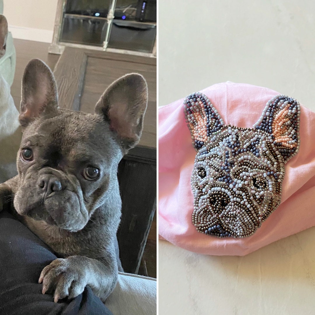 Custom PET PROTECTOR Hand Beaded Face Mask Perfectly Matched to Your ...