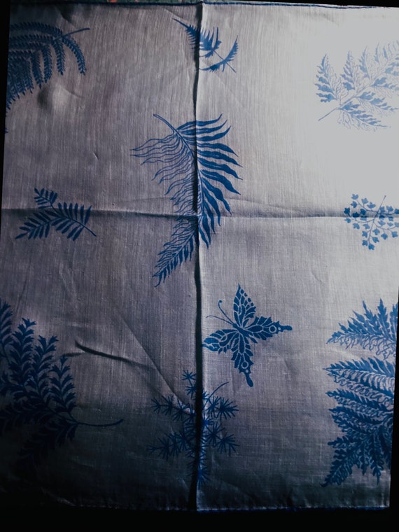 Mary Lewis Handkerchief Signed by artist Mid Century - Gem
