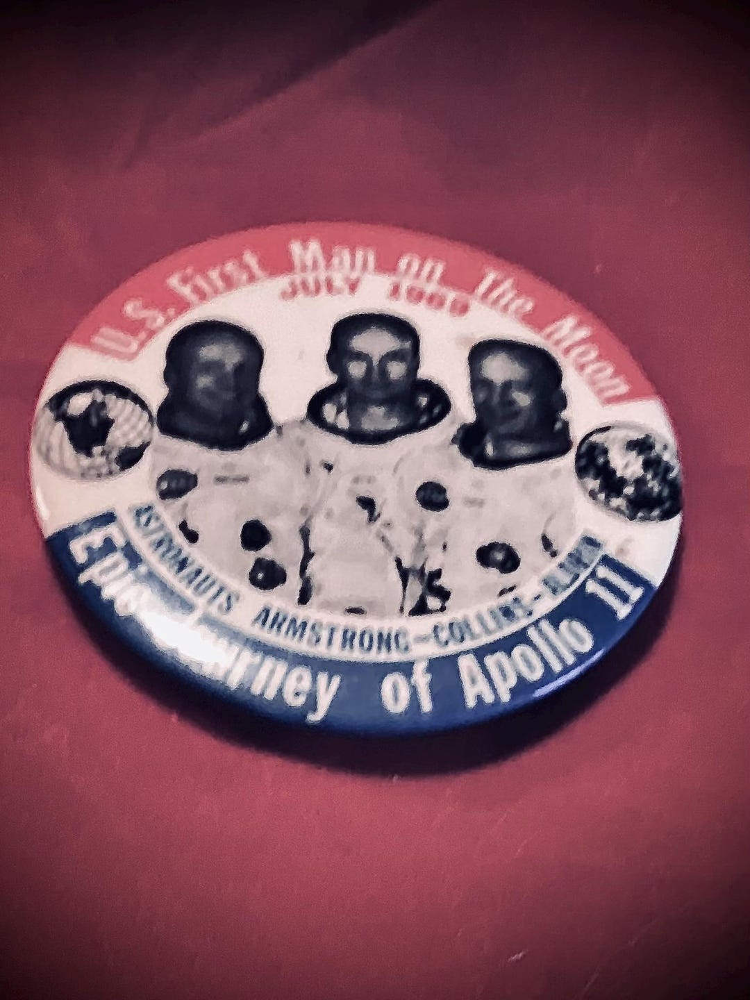 1969 Apollo 11 Landing Button: NASA Space Collectible (3.5 Inch) - Etsy