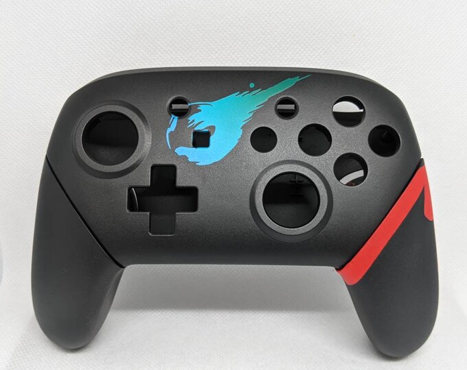 Super Smash Bros Custom Painted Cloud Strife Themed Pro Controller - Etsy