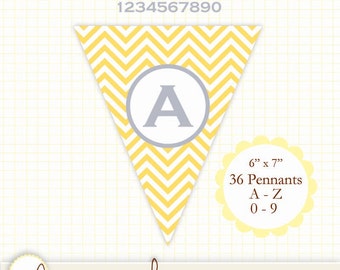 Chevron Pennant | Etsy