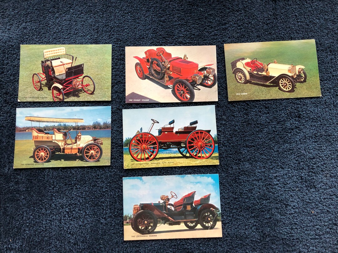 Vintage Postcards 6: Old Car Collections. 1900 1910. Cards From the ...