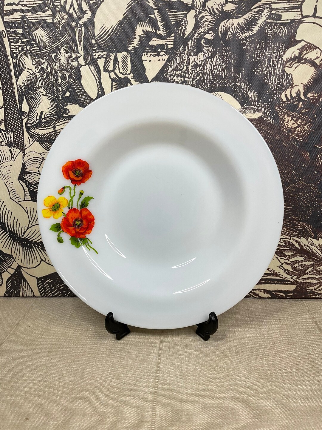 70s Retro JAJ Pyrex Poppy Soup Bowls: Vintage Floral Charm for Your ...