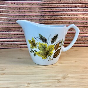 Lovely Vintage Alfred Meakin Milk Jug - Autumn Leaves Design - Mid ...