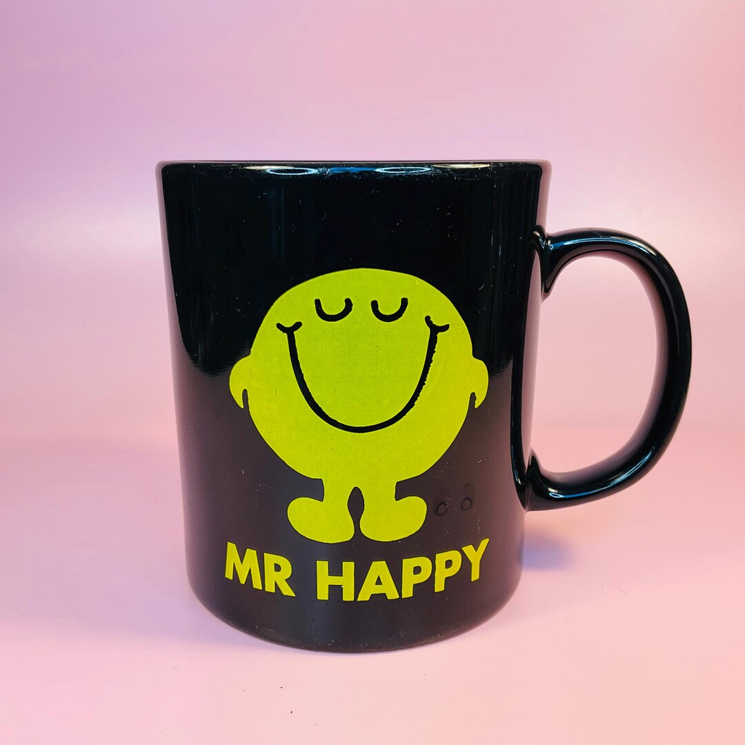 Kiln Craft Mr Men Mr Happy Mug / 1990s Vintage / Roger Hargreaves ...