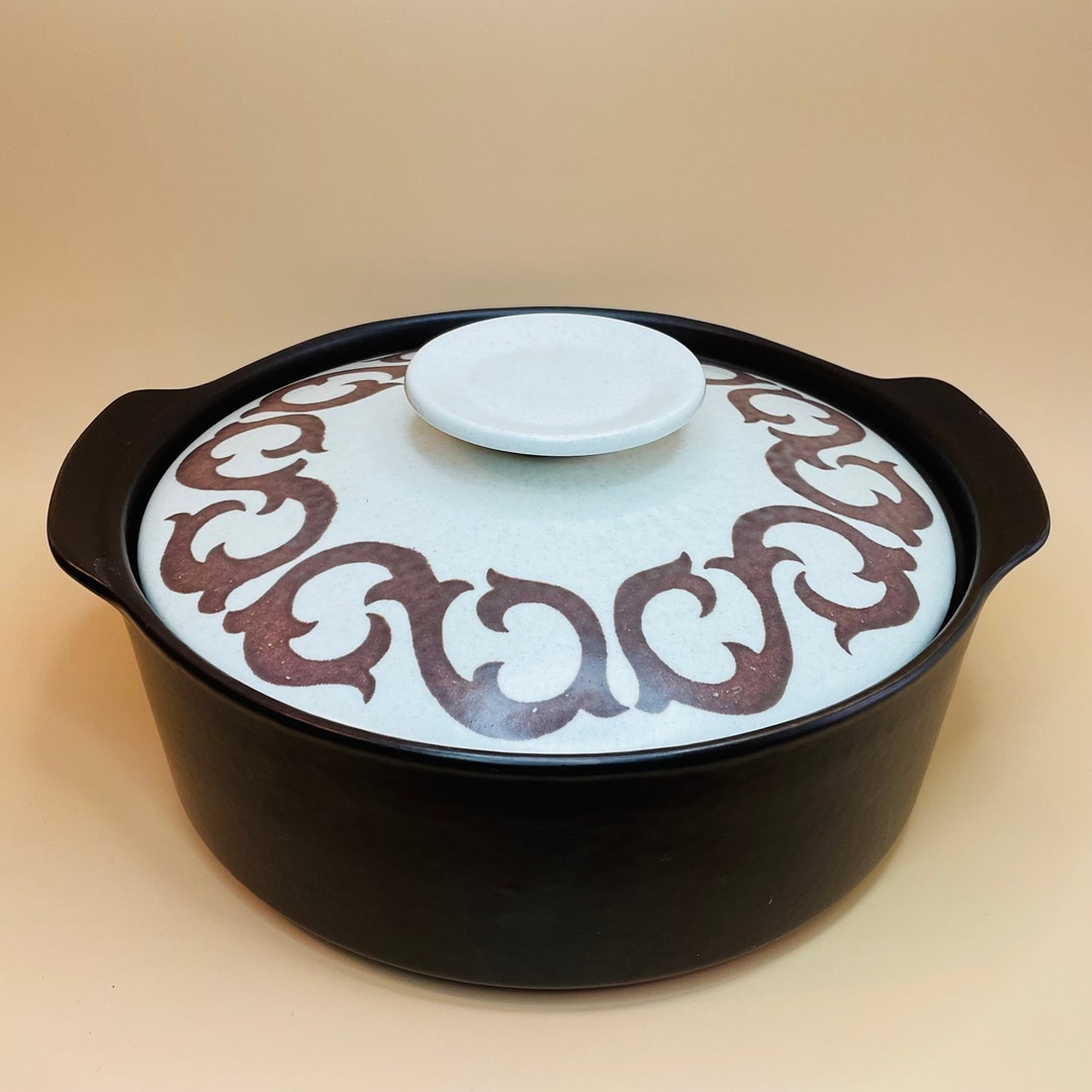 1960s Retro Meakin 'bianca' Serving Tureen - Brown Scroll Pattern - Add ...