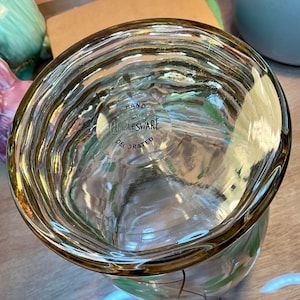 Vintage 1950s Charlesware Glass Jug / Hand Painted / Mid Century ...