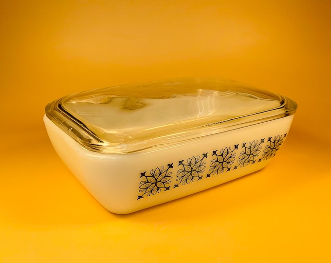 1960s Pyrex Chelsea Butter Dish With Clear Glass Lid - Vintage Kitchen ...