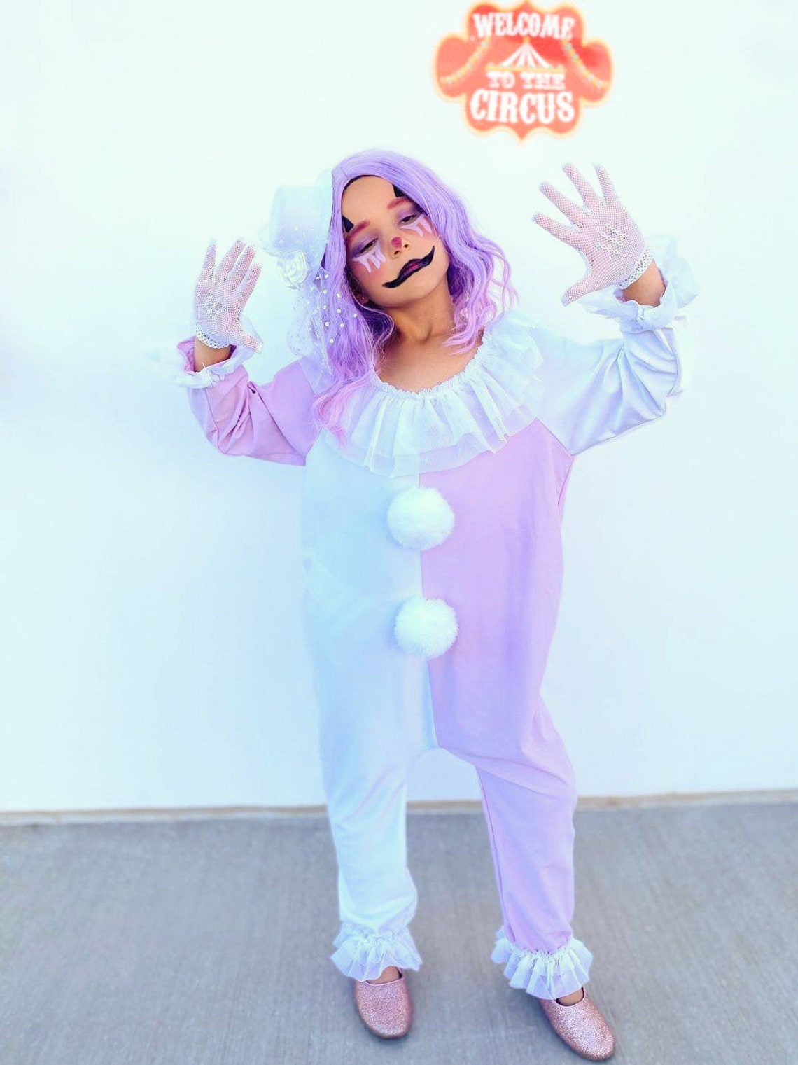 Kids Purple Clown Costume/vintage Clown/clown Costume/kids - Etsy