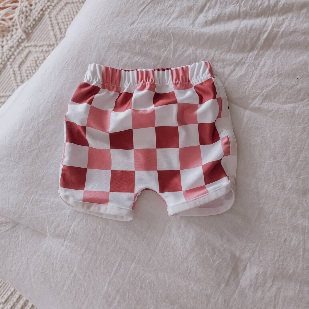 Retro Checkered Swim Trunks for Toddler/ Swim Trunks/boys Swim Trunks ...