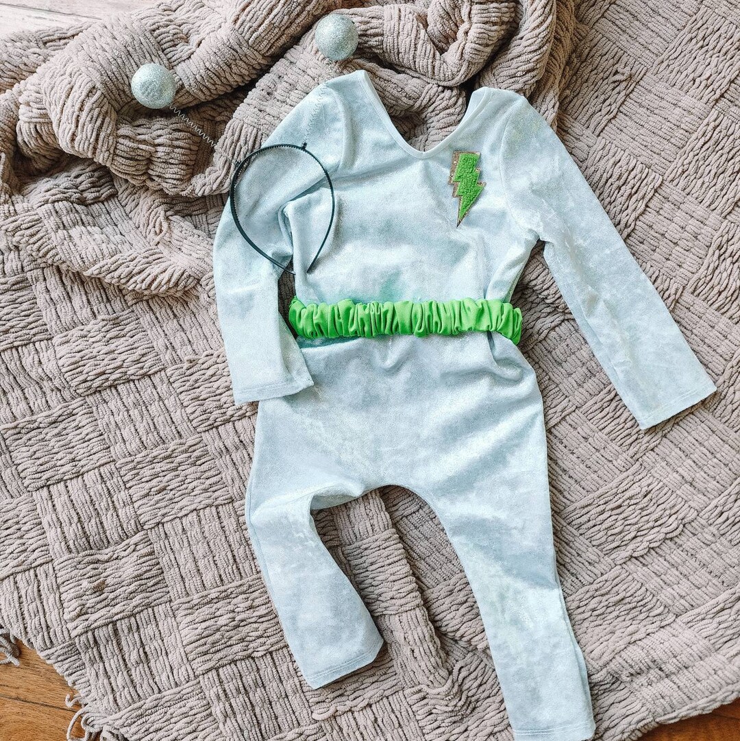 Kids Alien Costume/ Alien Costume for Kids/ Silver Romper for Kids ...