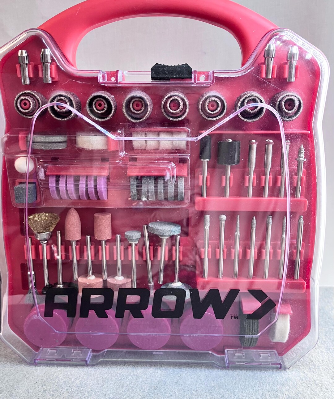 189 Pcs ARROW Rotary Tool Accessories Kit - 4 COLLETS All Purpose NEW ...