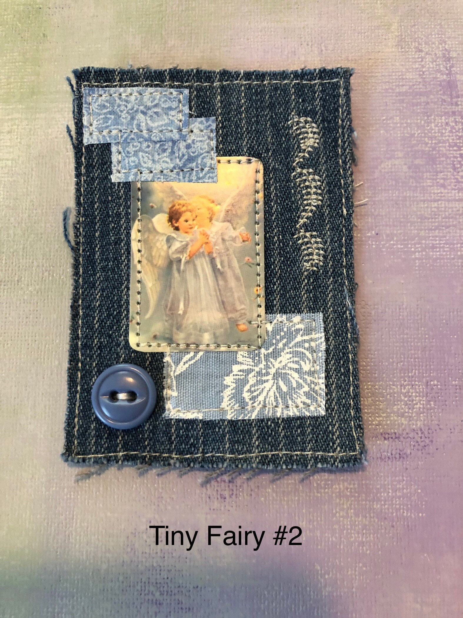 Handmade Fabric Cards With Fairy Images, ATC / ACEO Cards, Fabric Cards ...
