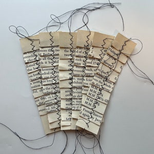 Mini Book Page Ruffles With Stitching Ephemera/embellishments for Use ...