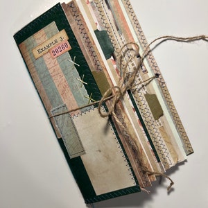 Waterfall Collage Journal, Ocean Themed Handmade Journal - Etsy