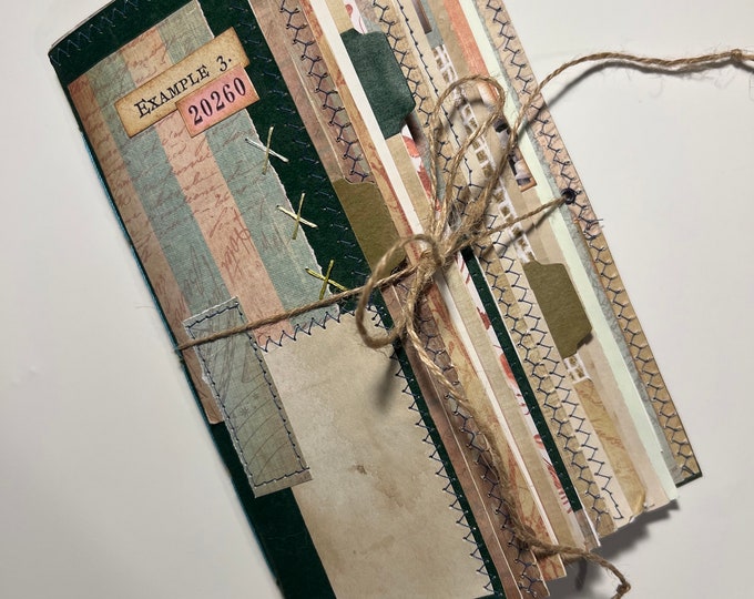 Waterfall Collage Journal, Ocean Themed Handmade Journal - Etsy