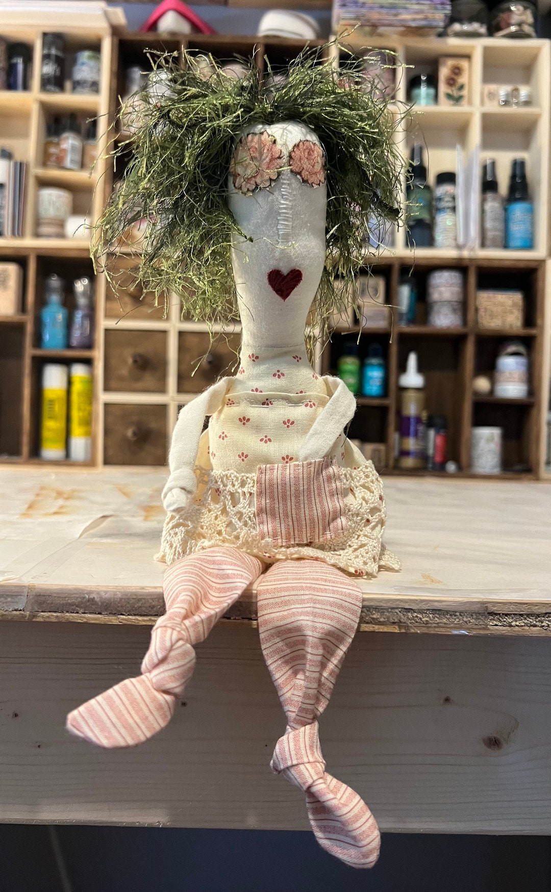 Wild Fiber Art Doll – Small Handmade Whimsy Creature - Aggie - Etsy