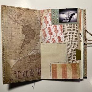 Waterfall Collage Journal, Ocean Themed Handmade Journal - Etsy