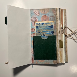 Waterfall Collage Journal, Ocean Themed Handmade Journal - Etsy