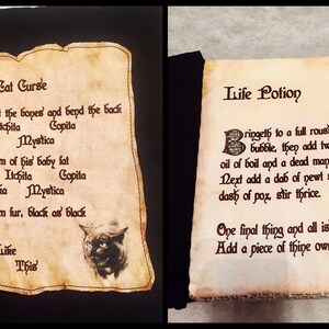 Spell Book Pillow | Etsy UK