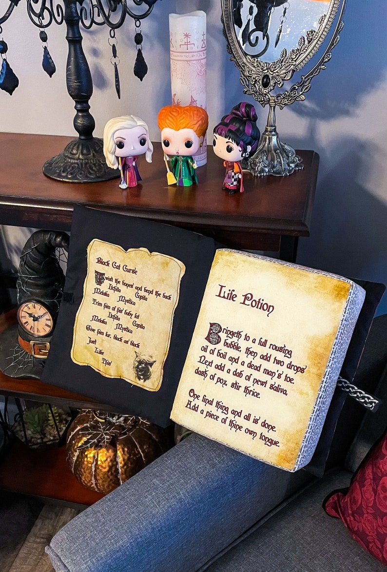 Spell Book Pillow - Etsy UK