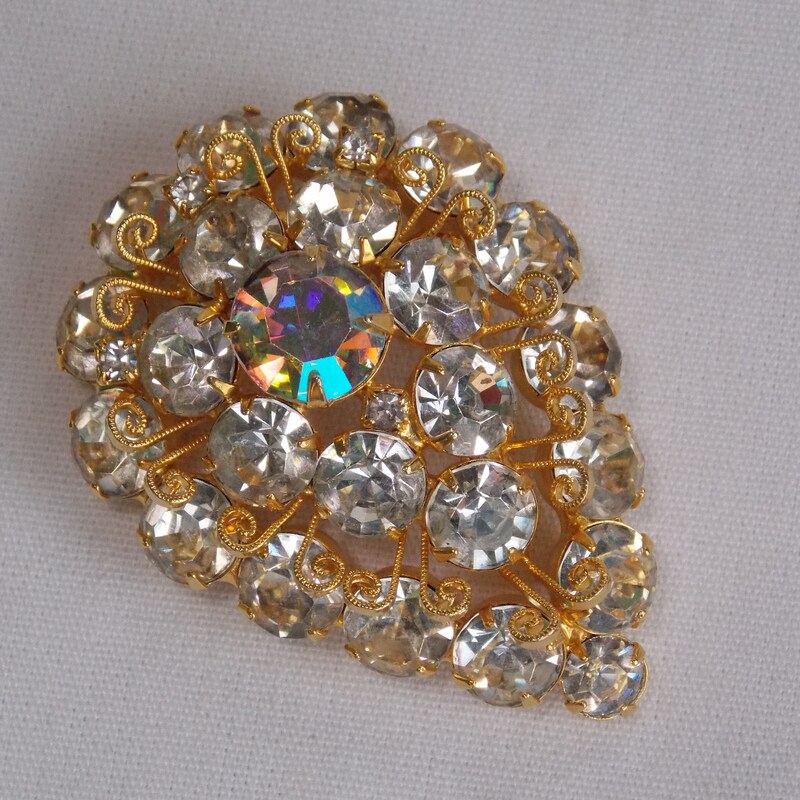 Rhinestone Brooches - Etsy