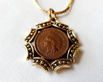Real Coin Necklace | Etsy