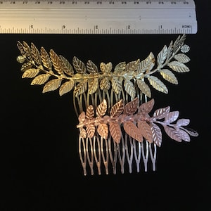 Leaf Hair Comb Laurel Leaf Hair Piece Bridal Haircomb Grecian Style ...