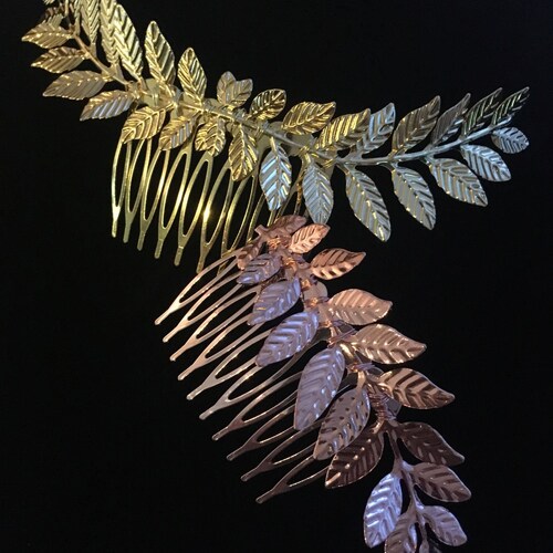 Leaf Hair Comb Laurel Leaf Hair Piece Bridal Haircomb Grecian - Etsy