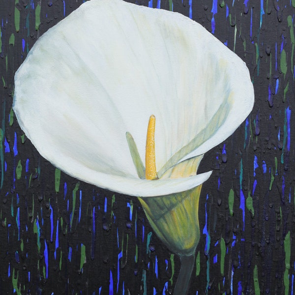 Calla Lily Painting - Etsy UK