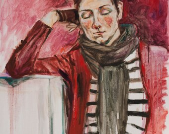 Charcoal Painting Tay Rail Bridge Original Artwork Scottish | Etsy