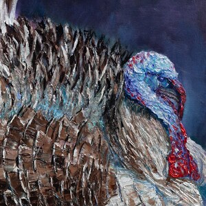 Turkey Original Oil Painting Expressive Palette Knife Gallery Quality ...