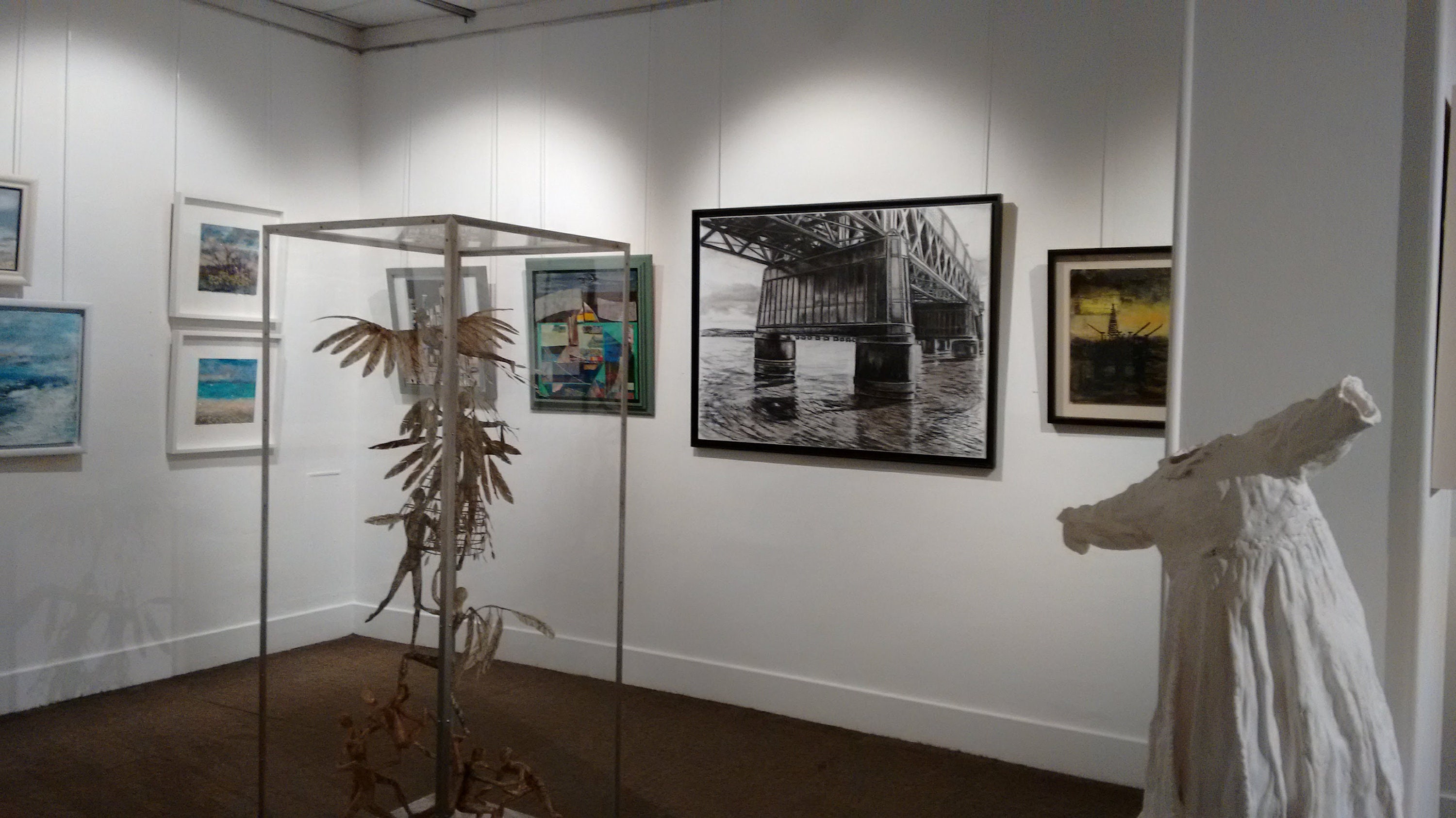 Charcoal Painting Tay Rail Bridge Original Artwork Dundee Scottish ...