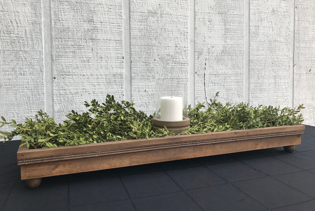 Handmade Wooden Centerpiece Tray: Modern Farmhouse Table Decor - Etsy
