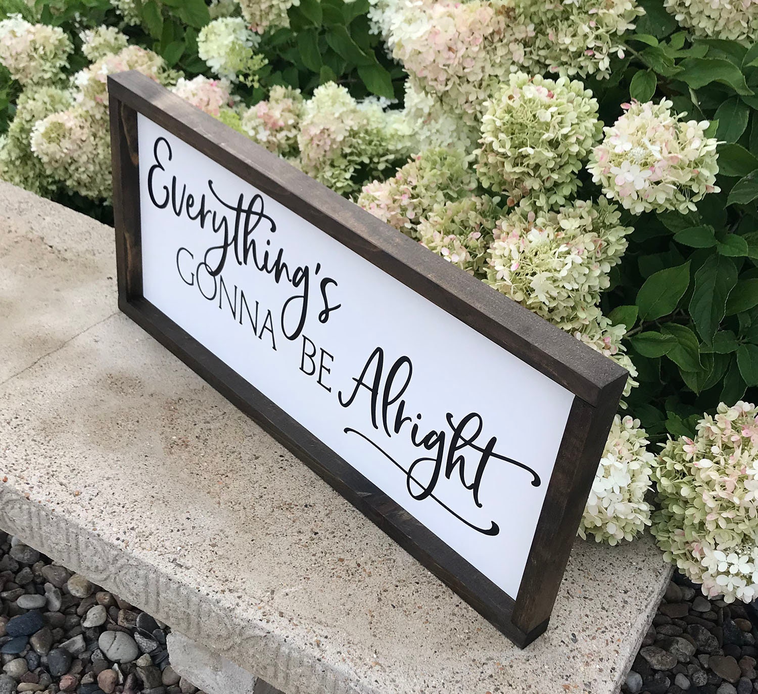 Everything's Gonna Be Alright, Rustic Farmhouse Sign, Family, Country ...